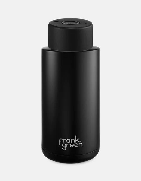 Frank Green Ceramic Reusable bottle Push Button Lid 1L in – HARPERS ...
